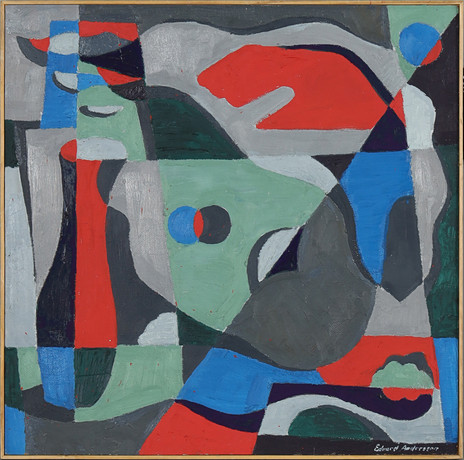 EDVARD ANDERSSON (1891-1967). “The Urn”, composition, oil on panel ...