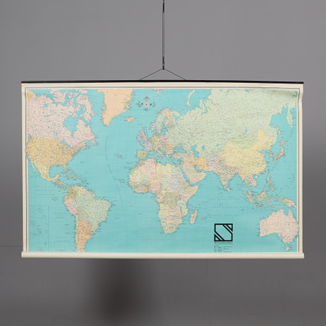 WORLD MAP, Skandia Transport. Art - Engravings & Prints - Auctionet