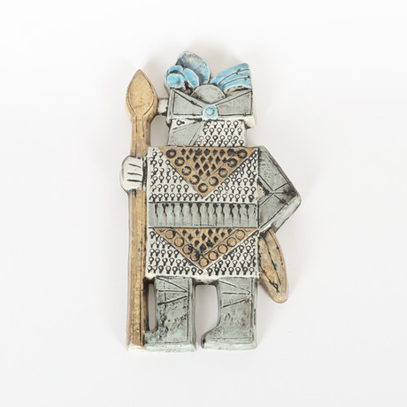 LISA LARSON. 1931-2024, Wall relief “Drabant 2", glazed stoneware ...