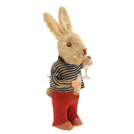 A MID-20TH CENTURY CLOCKWORK DRINKING BUNNY, POSSIBLY SCHUCO. Toys ...