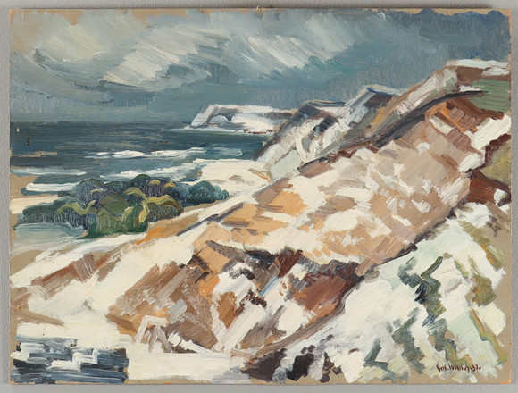 GERHARD WIHLBORG. Coastal landscape. Art - Paintings - Auctionet