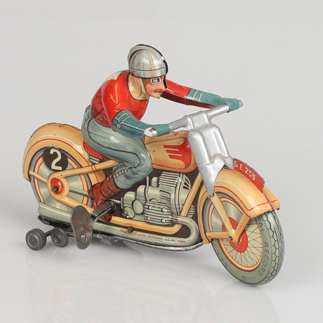 MECHANICAL TOY Trick motorcycle, Technofix, 1940s/50s, Germany. Toys ...