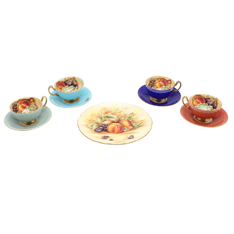 AYNSLEY "ORCHARD GOLD" PATTERN CHINA. Ceramics & Porcelain - European ...