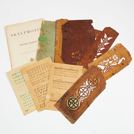 MAPP, “Sign Motif”, circa 1890. Art - Engravings & Prints - Auctionet