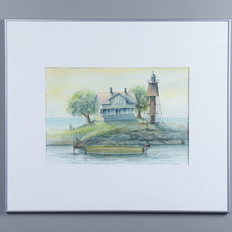 TED STRÖM. “THE LEGACY”, WATERCOLOUR, SIGNED, DATED 1990. Art ...