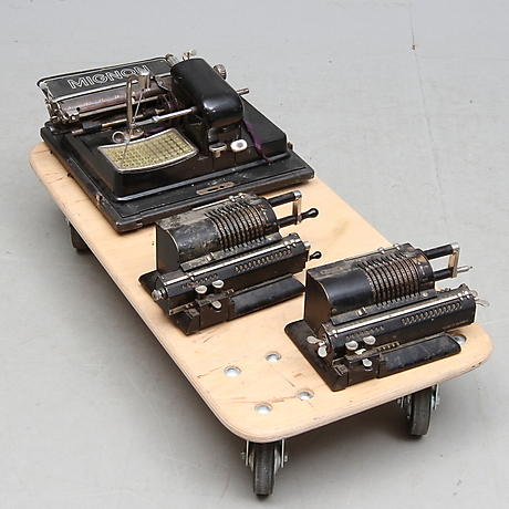 TYPEWRITER, Mignon AEG, and CALCULATORS, 2 pcs., Odhner, 1900s ...