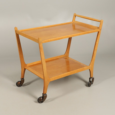 A MID-CENTURY OAK DINNER WAGON OR TEA TROLLEY. Furniture - Cupboards ...
