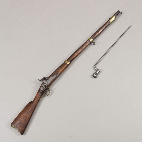 SLATCH RIFLE WITH BAYONET, m/1845 for the Navy. Weapons & Militaria ...