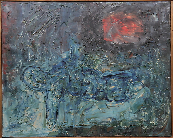 CHRISTER VON ROSEN. "Recumbent figure". Oil on canvas, signed and dated ...