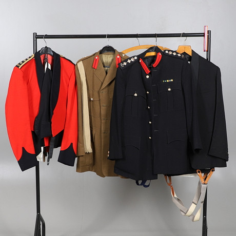 THREE MILITARY UNIFORMS TO A COLONEL IN THE ARMY CADET FORCE (ACF) AND ...