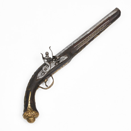 PISTOL, flintlock, possibly Southern Europe/Balkan, 18th century ...