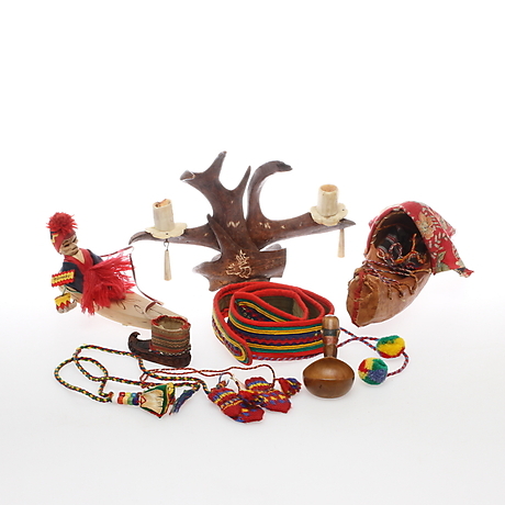 A Collection DIVERSE, Sami crafts, 20th century. Miscellaneous ...
