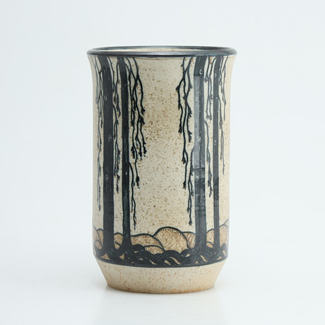 JOSEF EKBERG. A vase, high-fired stoneware, hand-turned, Gustavsberg ...