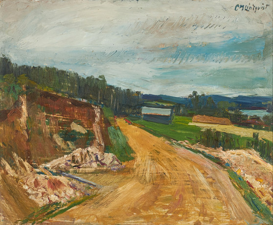 CARL MAGNUS LINDQVIST (1884-1977). Summer landscape, signed CM ...