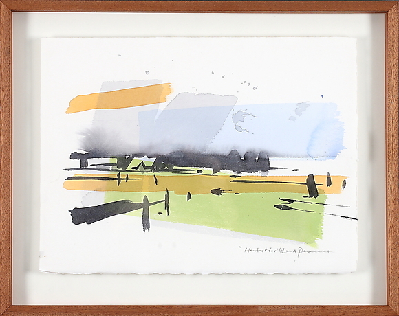 LARS A. PERSSON. "Hemtrakter", akvarell, signerad. Konst - Måleri ...