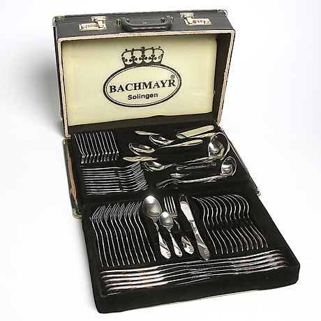 CUTLERY SET, 71 pieces, nickel silver, Bachmayr, Solingen. Germany ...