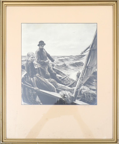 ALBERT EDELFELT. Según. imprimir, «En el mar». Arte - Obra gráfica ...