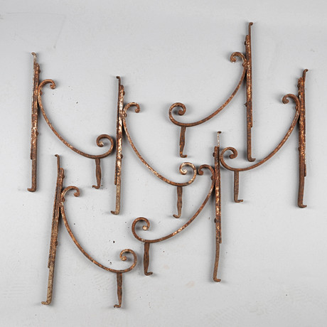 KONSOLER, 6 st, Italien, smide, Italien 1800/1900-tal. Övrigt - Övrigt ...