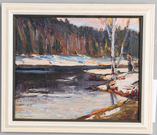 WILLIAM JOHN HOPKINSON (CANADIAN, 1887-1970). WREN-SJÖN, HALIBURTON ...