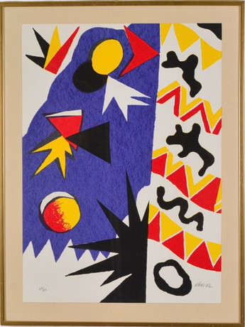 OLLE KÅKS. Serigrafía a color. Arte - Obra gráfica - Auctionet