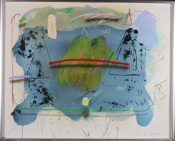 JAMES HAVARD (1937 - 2020). composition, abstract illusionism, mixed ...