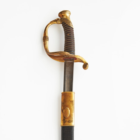 Russian sabel, model 1826, for infantry officer, blade back marked ...