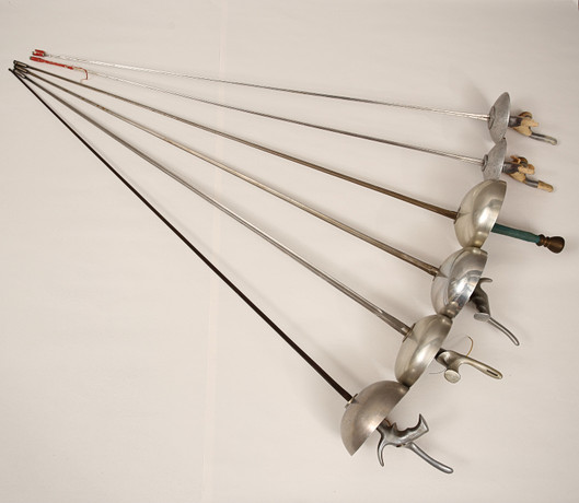 A set of six 20th century fencing swords FLORETTER. Weapons & Militaria ...