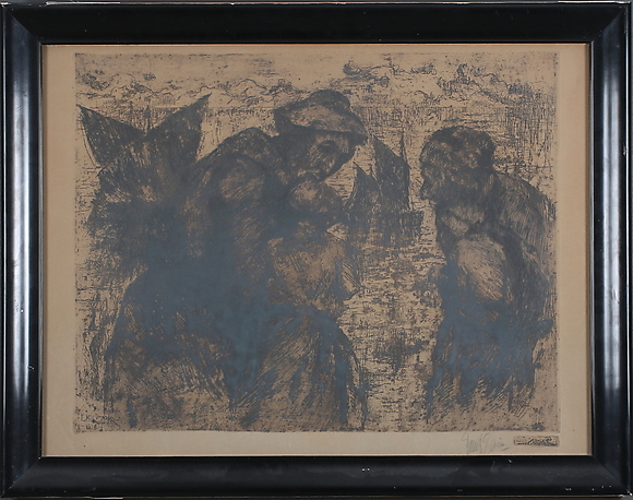 EMIL ZOIR. Etching, signed, dated in print 1919. Art - Engravings ...