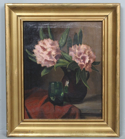 MAXWELL ARMFIELD. Attributed to. 'Still life with flowers, '1926, oil ...