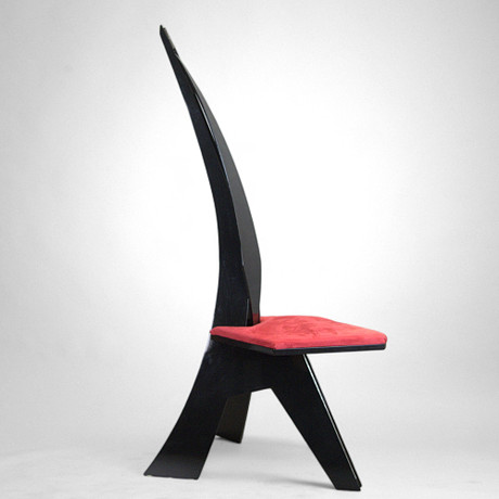 THOMAS BERGLUND. Chair, “Nippon Giraffe”, black lacquered laminated ...