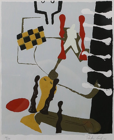 PONTUS CARLE. Lithograph in colours, signed and numbered 14/22. Art ...
