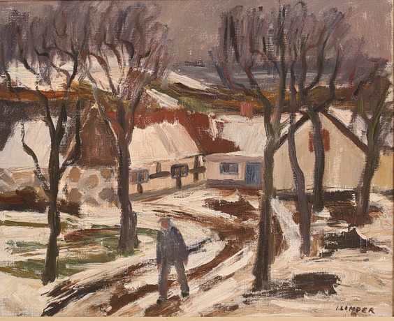 INGEGERD LINDER. Oil on canvas, signed. Art - Paintings - Auctionet