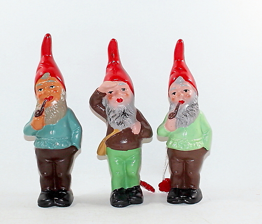 TOMTAR, 3 st, keramik, Heissner, Tyska. Keramik & Porslin - Europeiskt ...