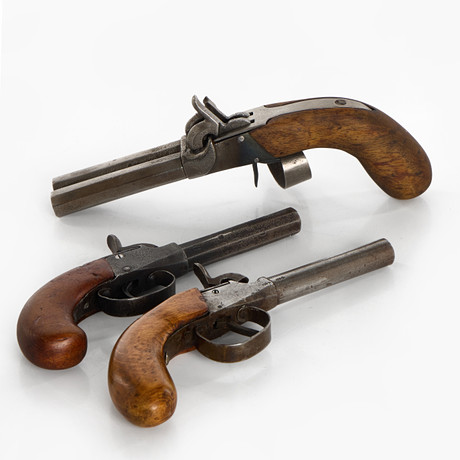 A set of three lock guns, end of 19th century. Weapons & Militaria ...