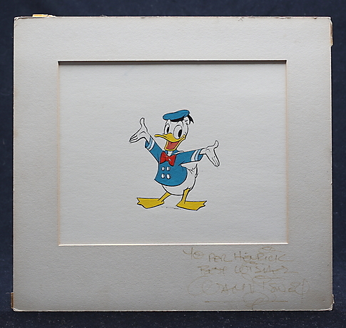 WALT DISNEY. Donald Duck, gouache and ink, Walt Disney studio, USA ...