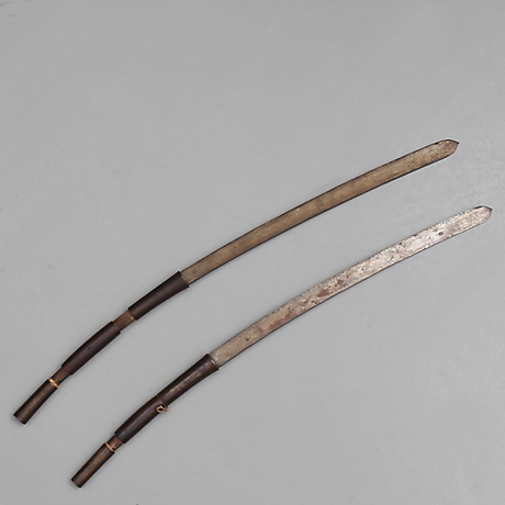 BURMESE DHA, 2 pcs, late 19th century. Weapons & Militaria - Edged ...