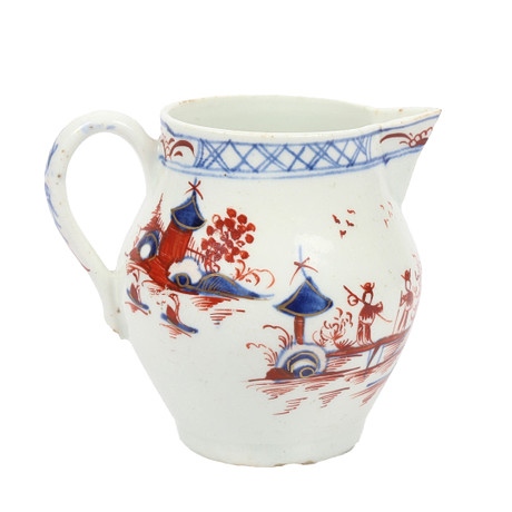 A LOWESTOFT PORCELAIN MILK JUG. Ceramics & Porcelain - European - Auctionet
