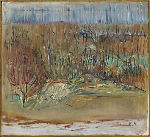 MAJ ARNELL. "Autanne". Öl auf Leinwand, monogrammiert MA. Kunst ...