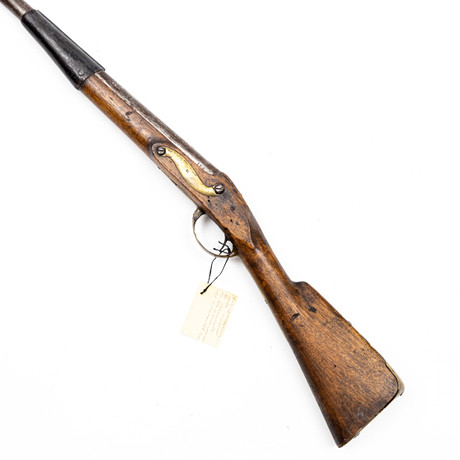 BAYONET FENCING RIFLE, made from a dragoon rifle in 1778. Weapons ...