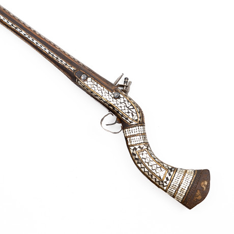 An oriental flintlock rifle, 19th century. Weapons & Militaria - Guns ...
