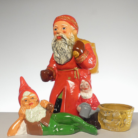 TOMTAR, 3 st, terrakotta och gips. Keramik & Porslin - Europeiskt ...