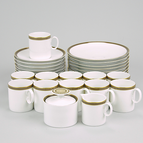 COFFEE SET, porcelain with gilt edge, Thomas, Germany. Ceramics ...