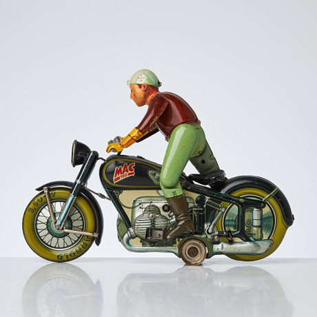 MOTORCYKEL, "Mac 700", Arnold, US.Zone, Tyskland, 1950-tal. Leksaker ...