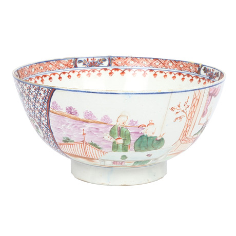 A LOWESTOFT PORCELAIN BOWL. Ceramics & Porcelain - European - Auctionet