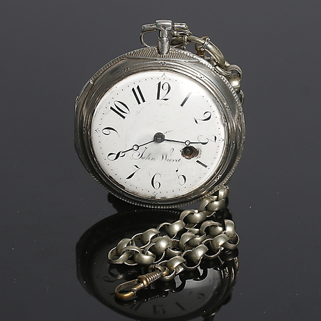 POCKET WATCH, silver, "spider watch", "John Ward", London. 19th century ...