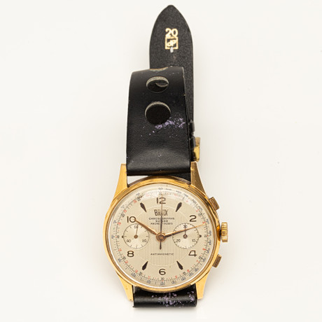 BRITIX, wristwatch, chronograph, manual, cal. Landeron 248, 18K gold ...