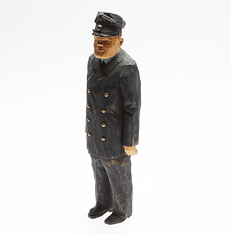 AXEL ERICSON. Länsman, skulptur, trä, signerad och daterad 1939. Konst ...