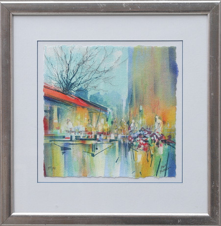 ARNE ANDERSSON. färglitografi, signerad och numrerad 104/190. Konst - Grafik - Auctionet