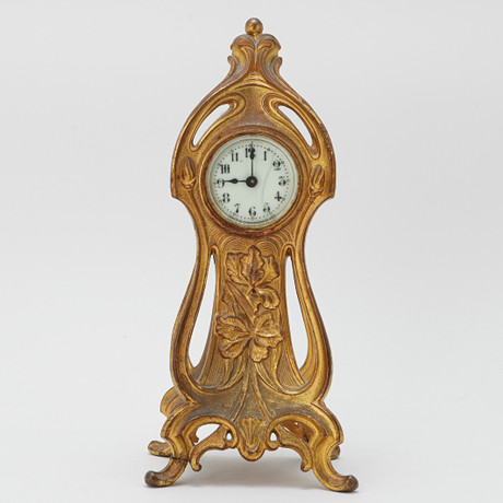 TABLE CLOCK, Art Nouveau, Ansonia Clock Co. Clocks & Watches - Mantel clocks - Auctionet