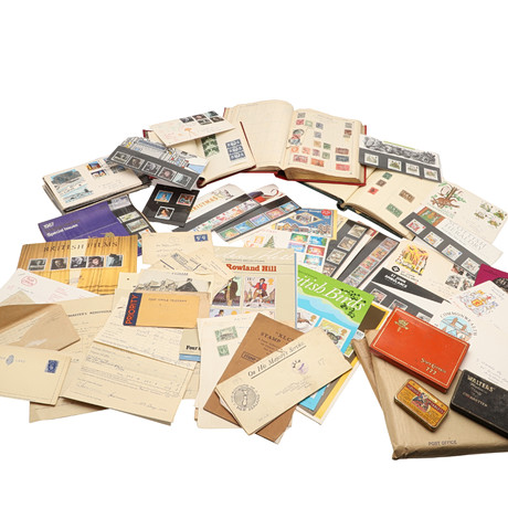 STAMP ALBUMS, MINT STAMP PACKS & OTHER ITEMS. Coins, Medals & Stamps ...